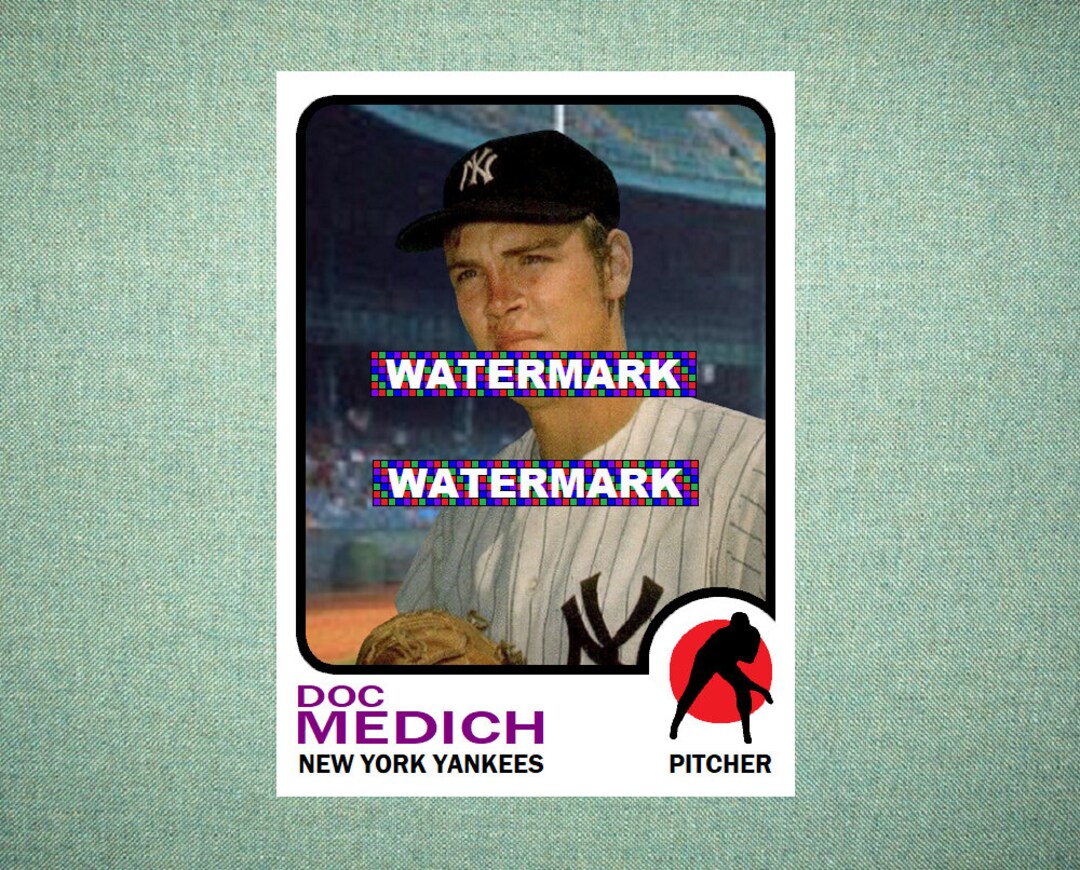 Doc Medich New York Yankees Custom Baseball Card 1973 Style card That Could Have Been by ...
