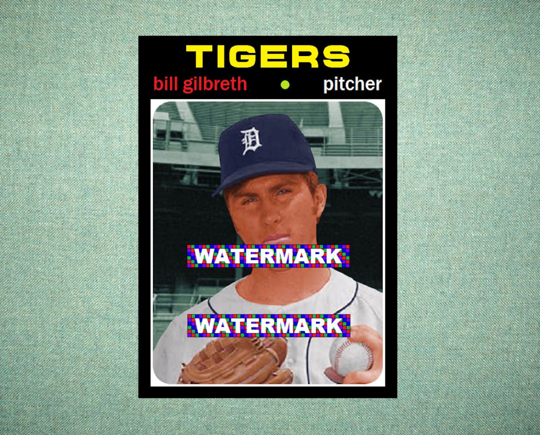 Bill Gilbreth Detroit Tigers Custom Baseball Card 1971 Style card That ...