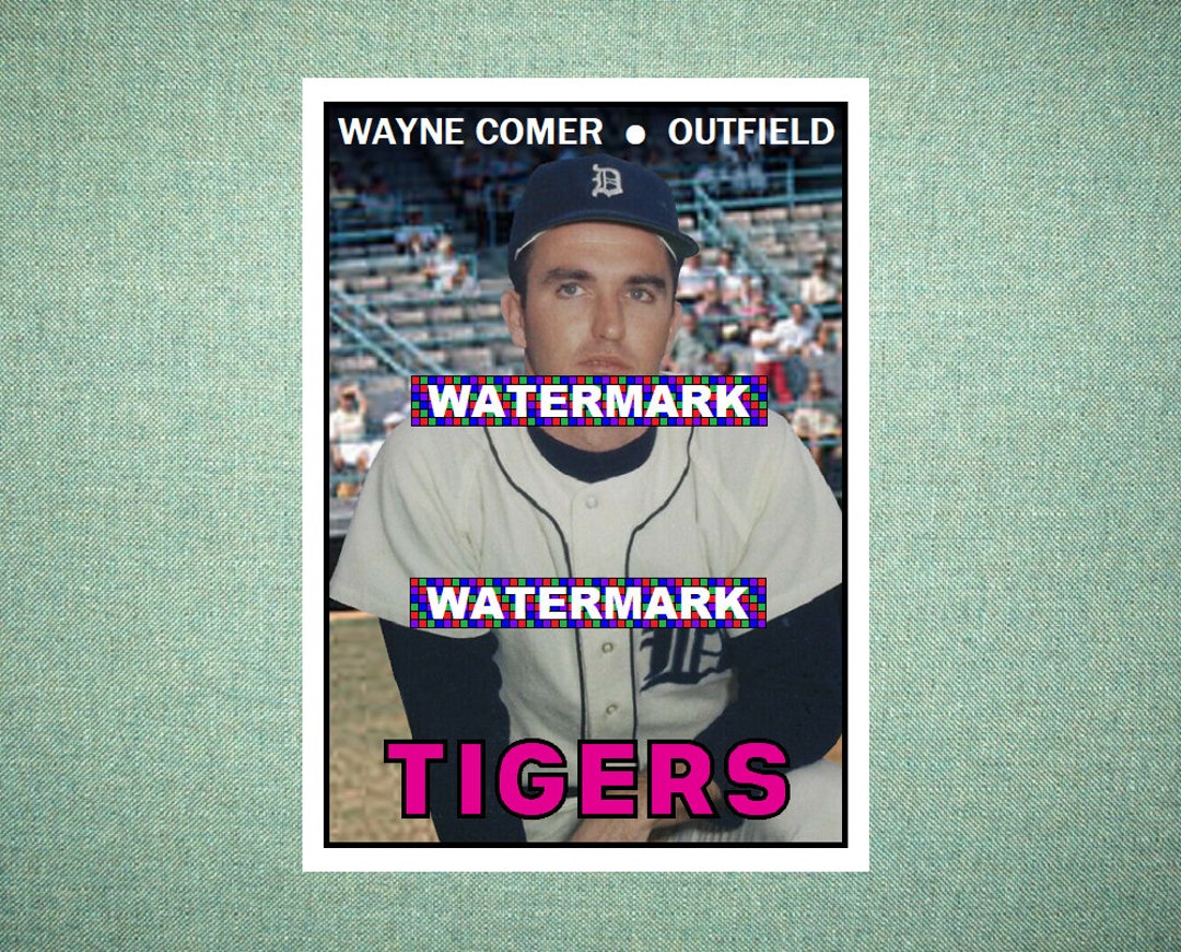 Wayne Comer Detroit Tigers Custom Baseball Card 1967 Style - Etsy