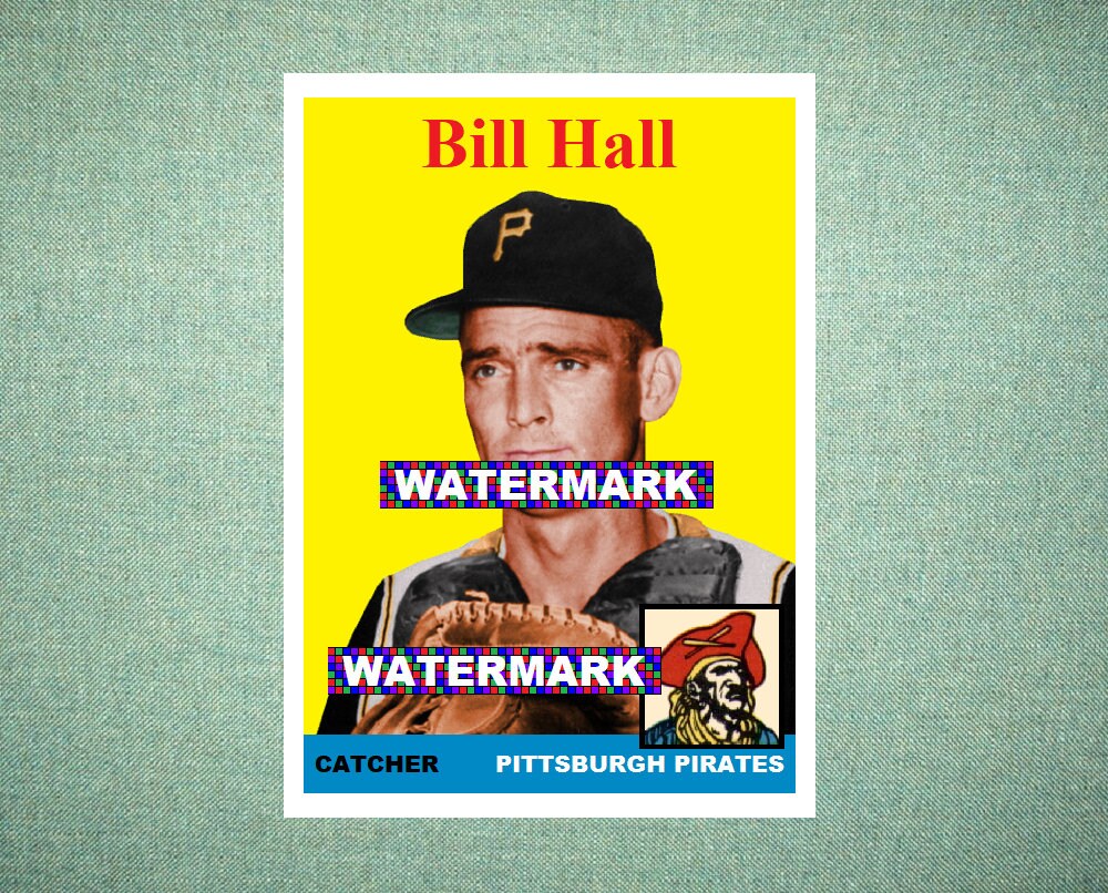 Sports Collectibles Art & Collectibles Memorabilia Bill Hall Pittsburgh ...