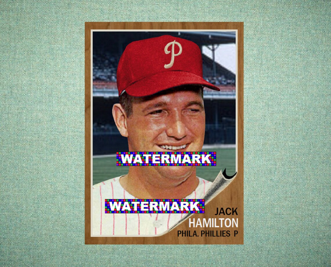 Jack Hamilton Philadelphia Phillies Custom Baseball Card 1962 Style ...