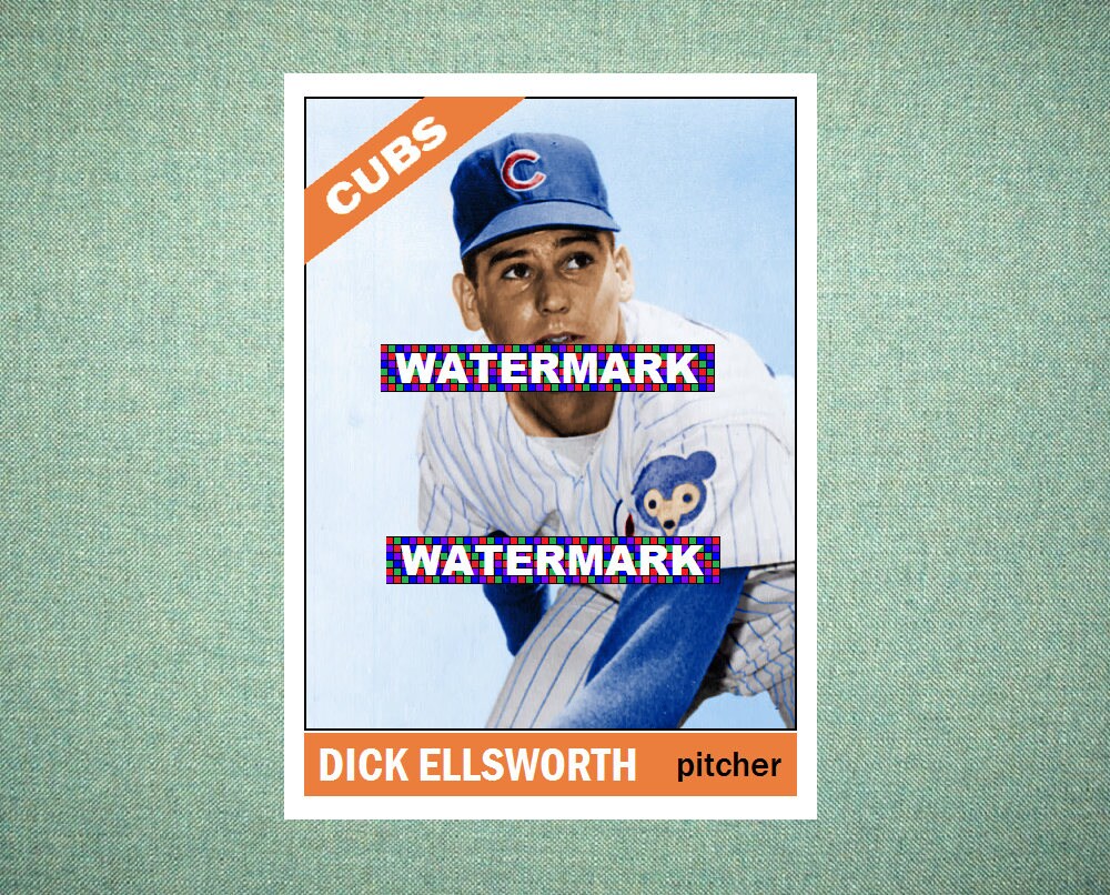 Dick Ellsworth Chicago Cubs Custom Baseball Card 1966 Style - Etsy