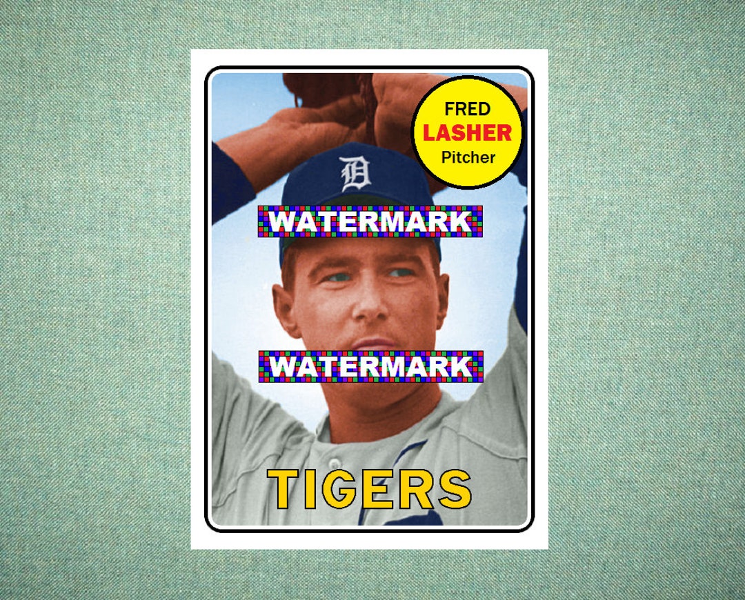 Fred Lasher Detroit Tigers Custom Baseball Card 1969 Style - Etsy