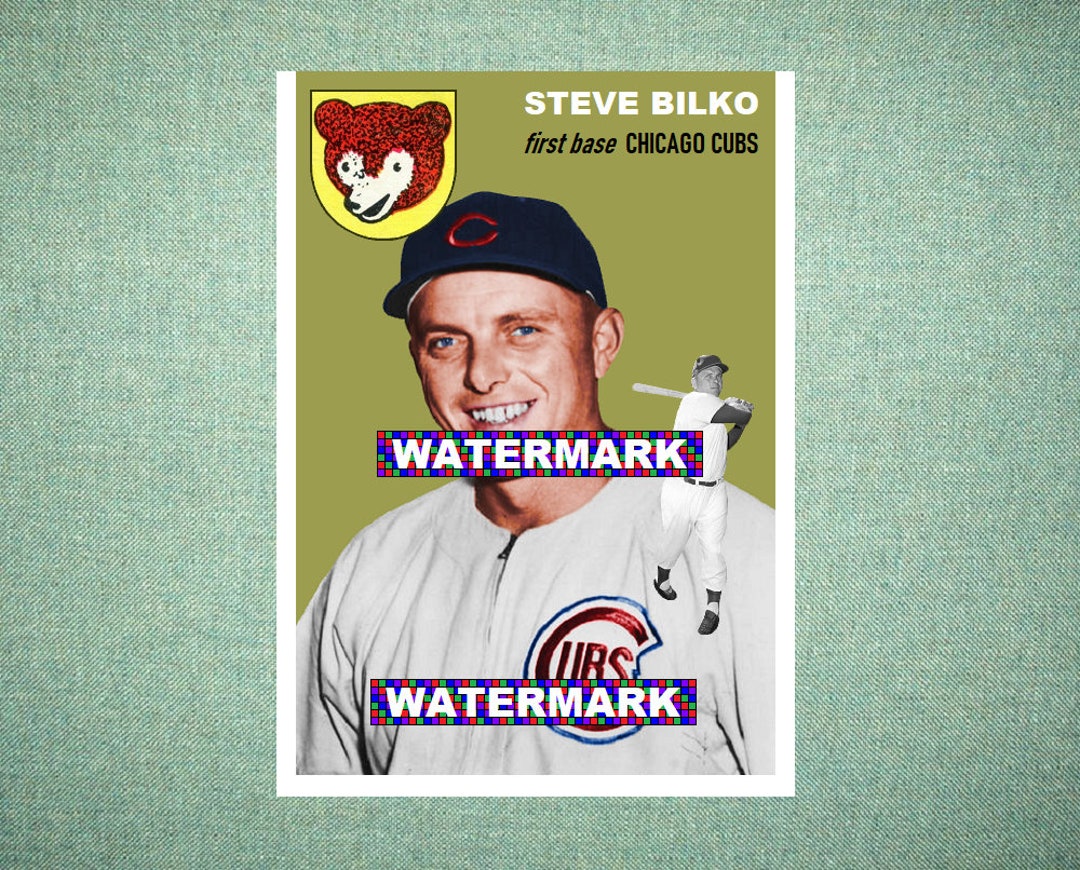 Steve Bilko Chicago Cubs Custom Baseball Card 1954 Style card That ...