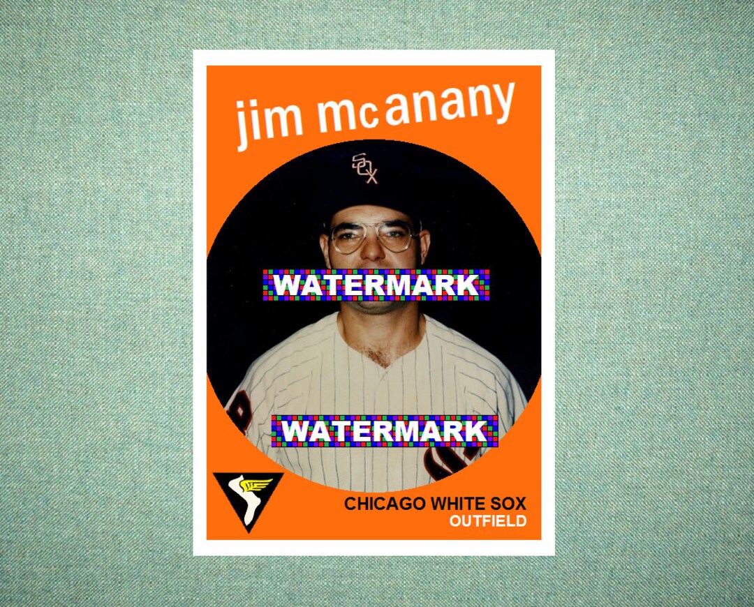 Jim Mcanany Chicago White Sox Custom Baseball Card 1959 Style - Etsy