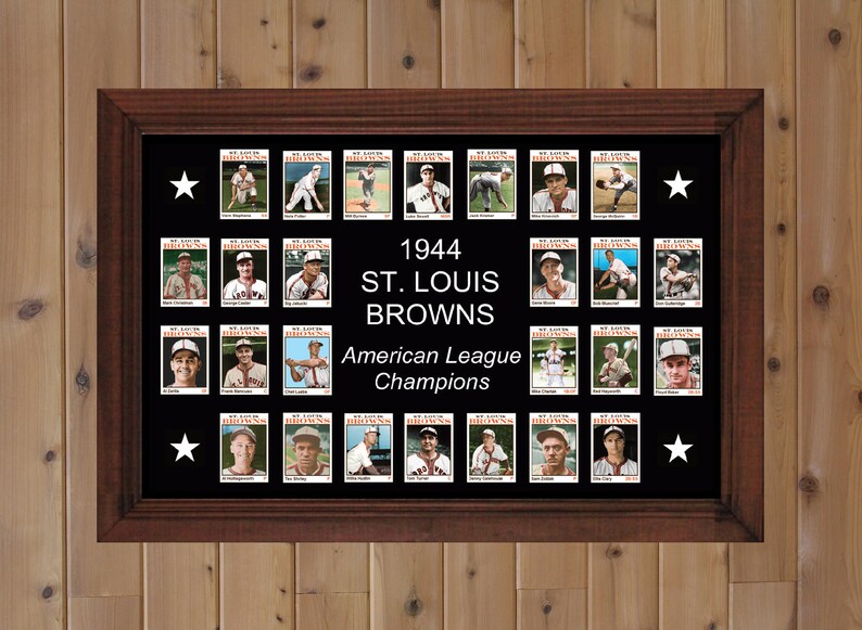 1944 ST LOUIS BROWNS Poster Decor Gift Wall Art 1944 World Series Team ...