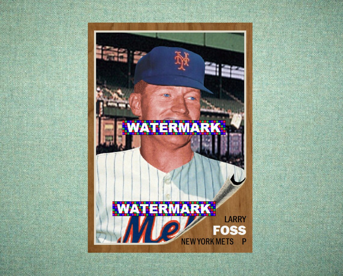 Larry Foss New York Mets ORIGINAL card That Could Have - Etsy