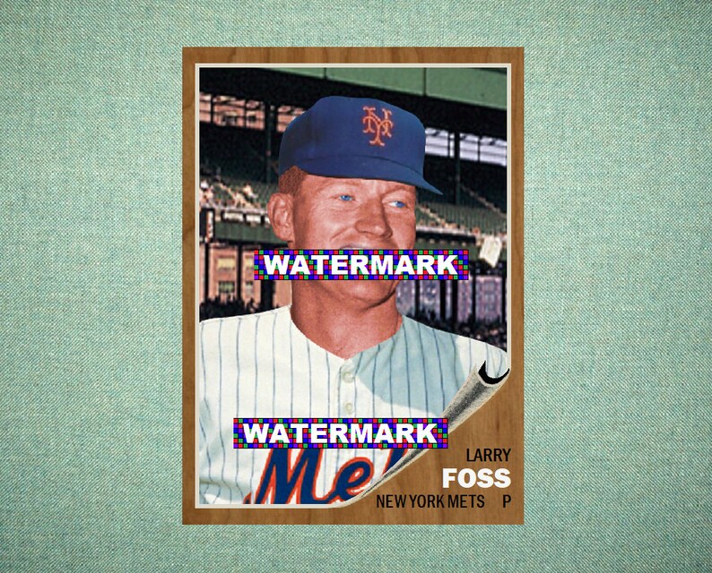 Larry Foss New York Mets ORIGINAL card That Could Have - Etsy