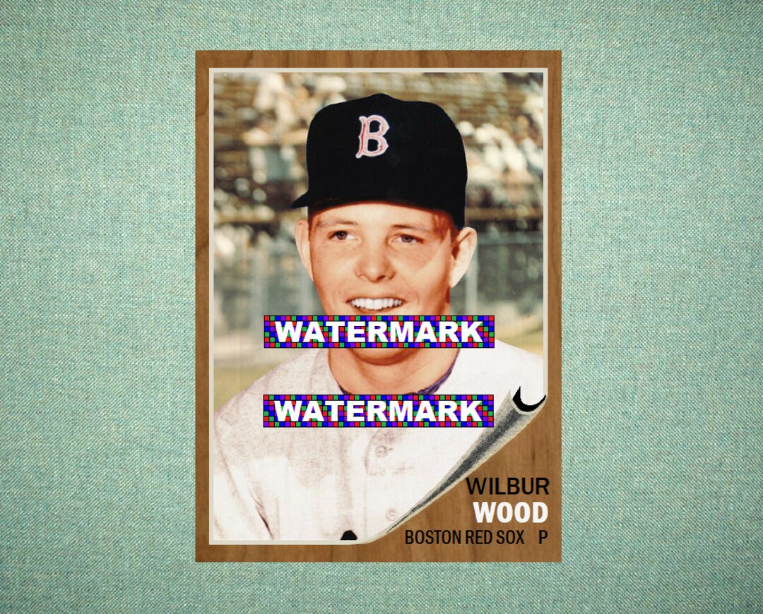 Wilbur Wood Boston Red Sox Custom Baseball Card 1962 Style - Etsy