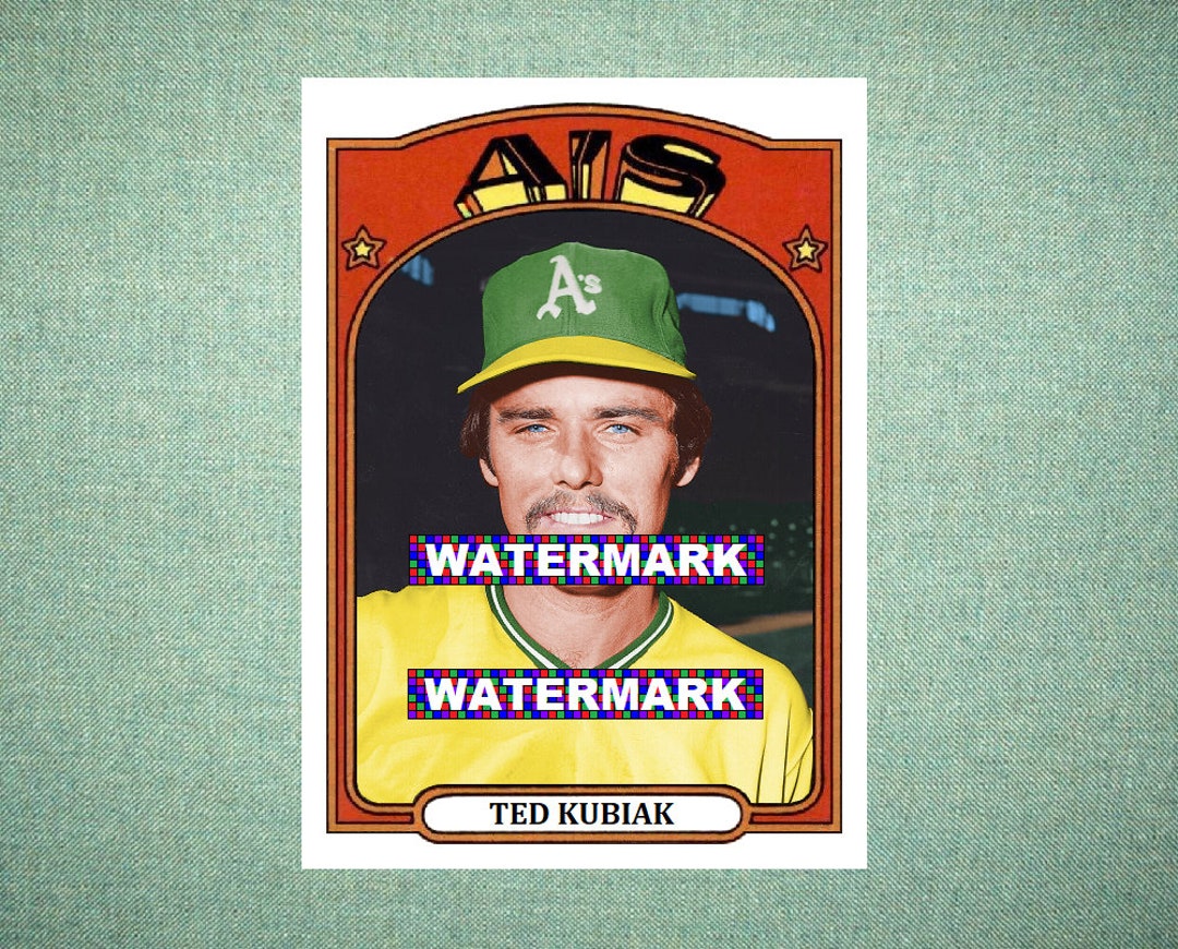 Ted Kubiak Oakland Athletics Custom Baseball Card 1972 Style card That ...
