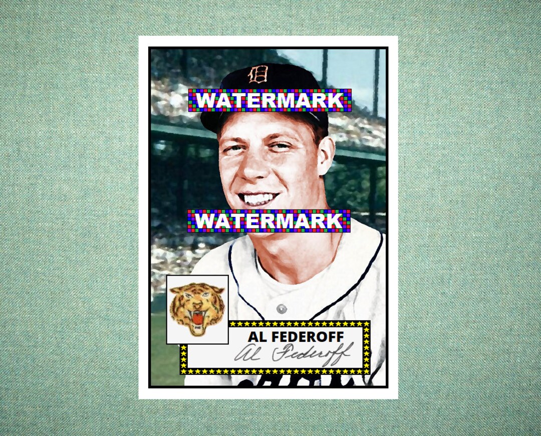 Al Federoff Detroit Tigers Custom Baseball Card 1952 Style card That ...