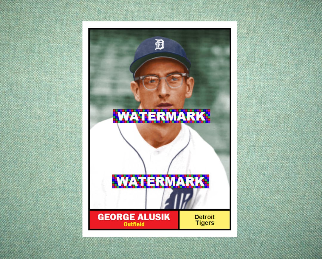 George Alusik Detroit Tigers Custom Baseball Card 1961 Style - Etsy