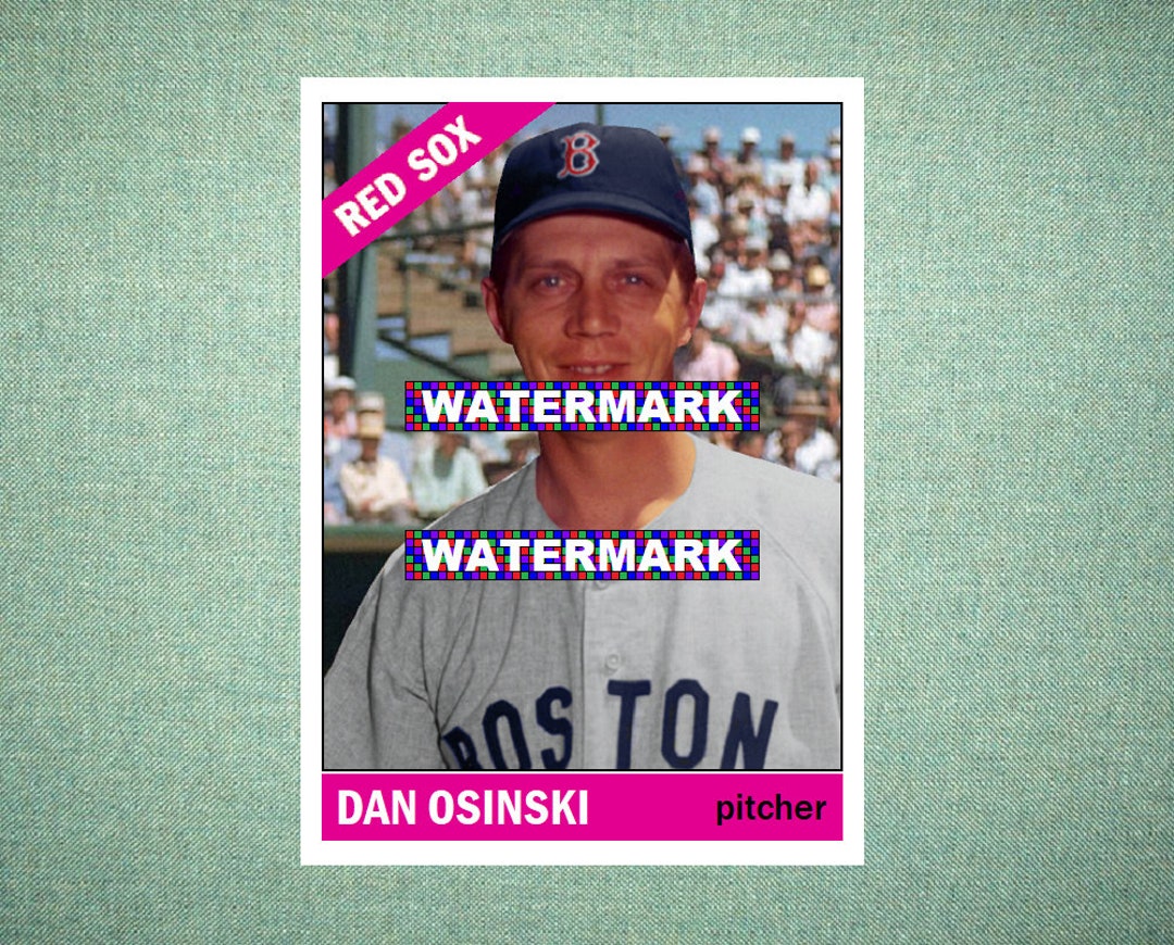 Dan Osinski Boston Red Sox Custom Baseball Card 1966 Style - Etsy