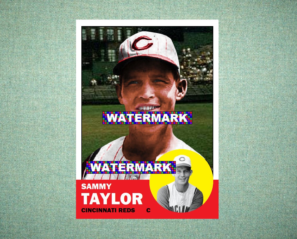 Sammy Taylor Cincinnati Reds Custom Baseball Card 1963 Style - Etsy