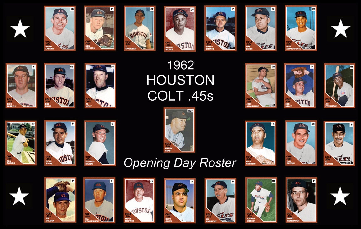 1962 HOUSTON COLT 45s Poster Decor Gift Wall Art 1962 Opening - Etsy