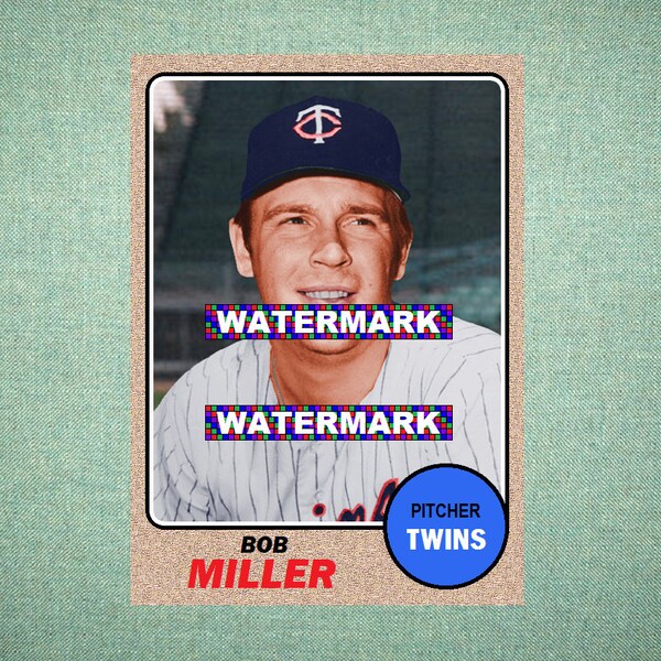 Bob Miller Baseball Card - Etsy