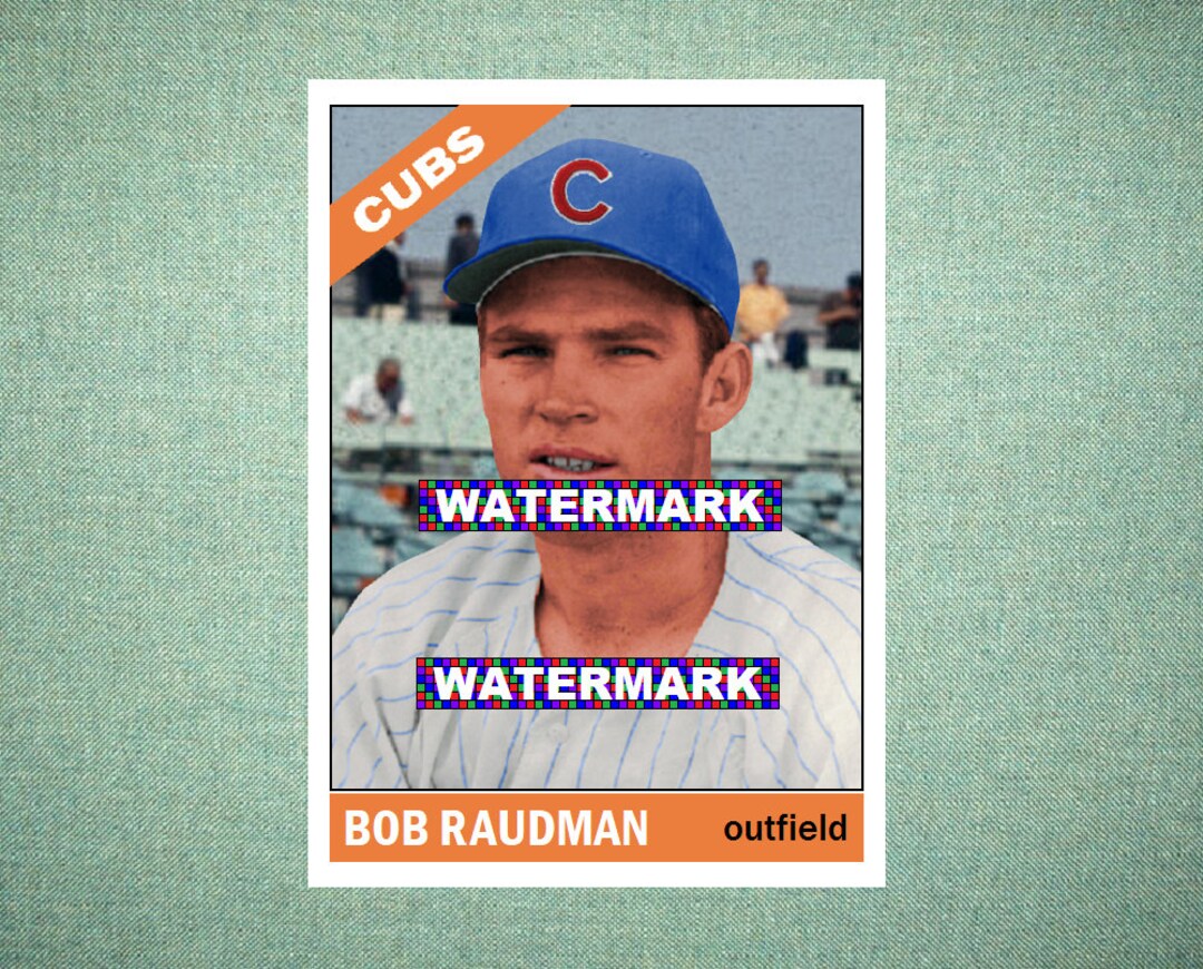 Bob Raudman Chicago Cubs Custom Baseball Card 1966 Style - Etsy
