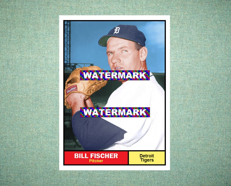 Bill Fischer Detroit Tigers Custom Baseball Card 1961 Style card That ...