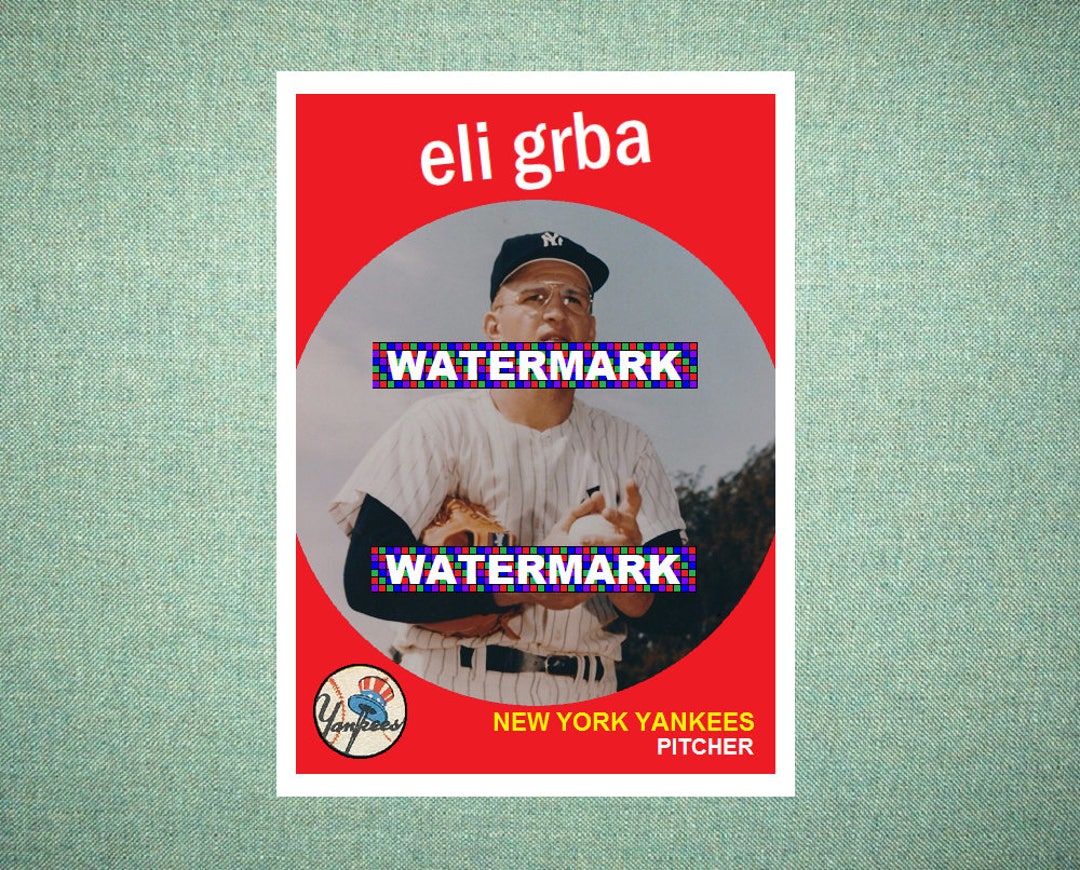 Eli Grba New York Yankees Custom Baseball Card 1959 Style - Etsy