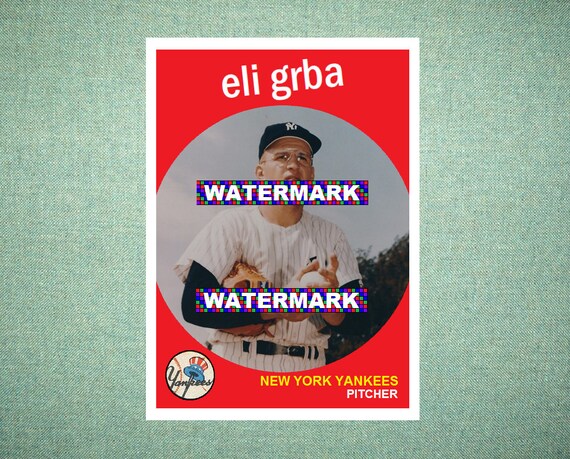 Eli Grba New York Yankees Custom Baseball Card 1959 Style - Etsy