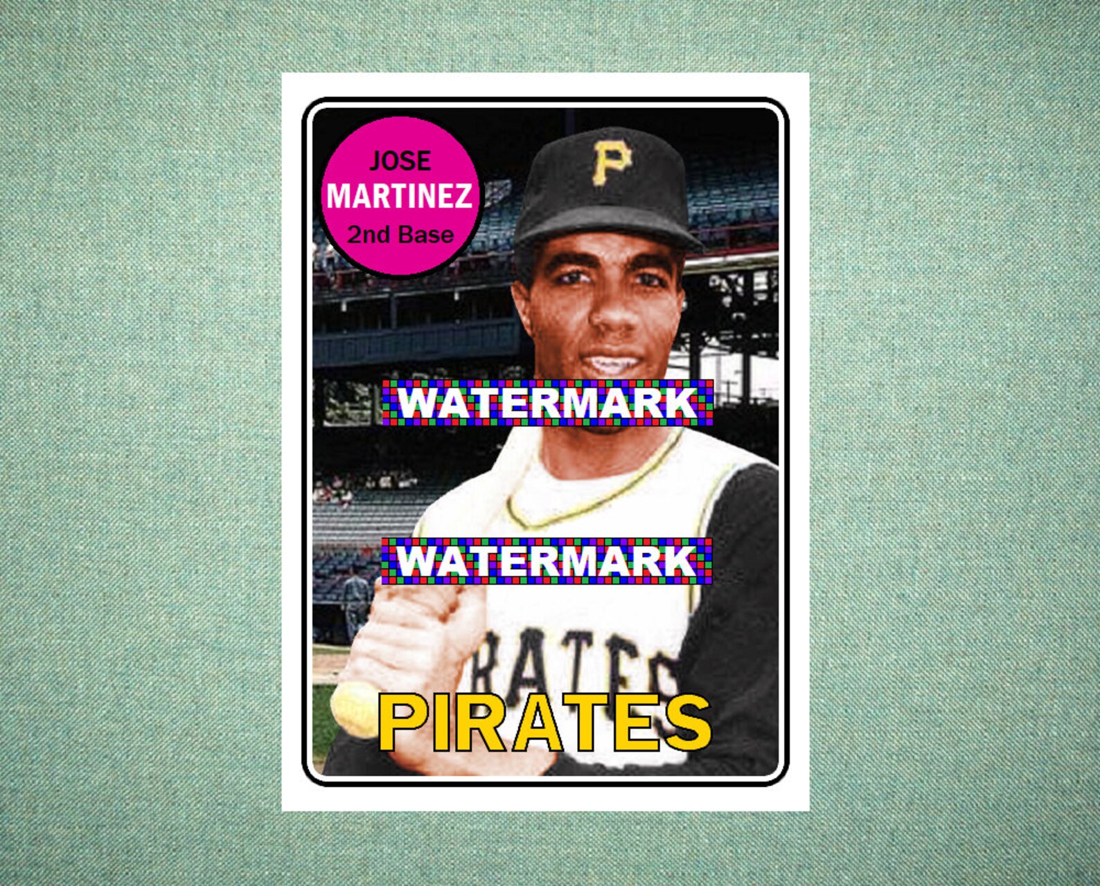 Jose Martinez Pittsburgh Pirates Custom Baseball Card 1969 - Etsy