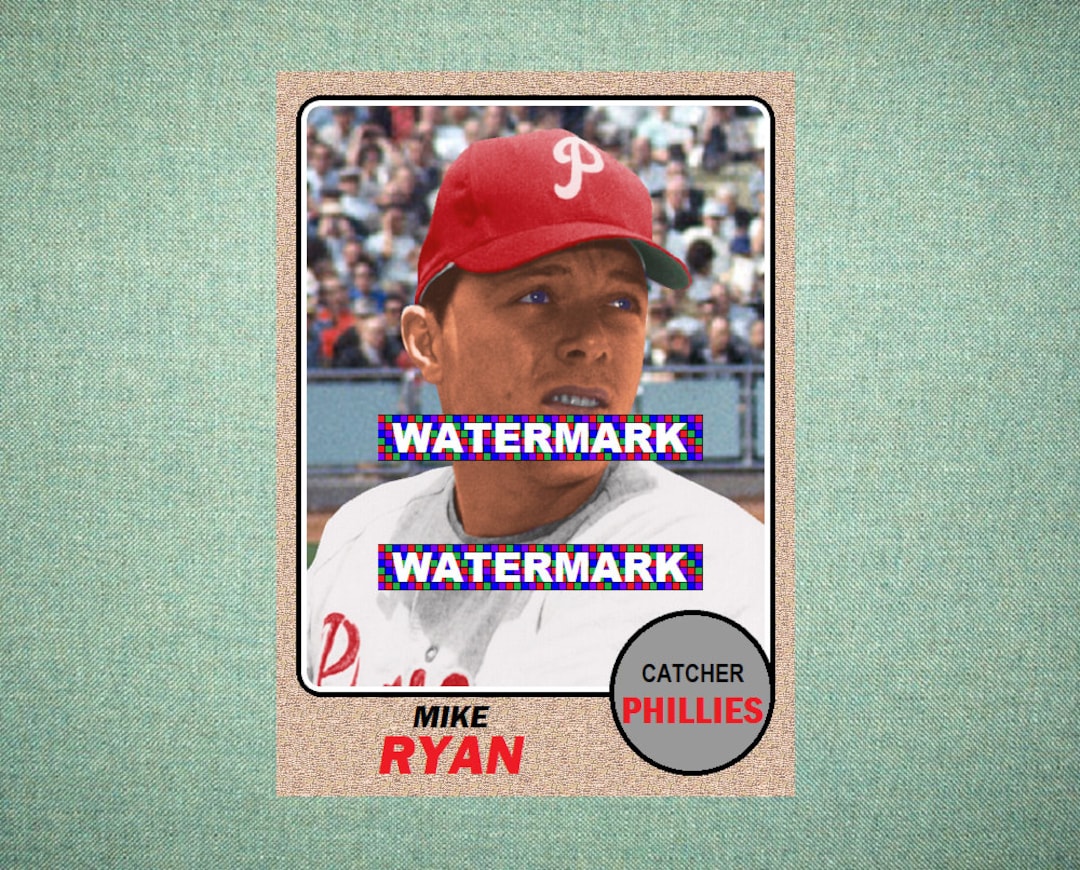 Mike Ryan Philadelphia Phillies Custom Baseball Card 1968 - Etsy