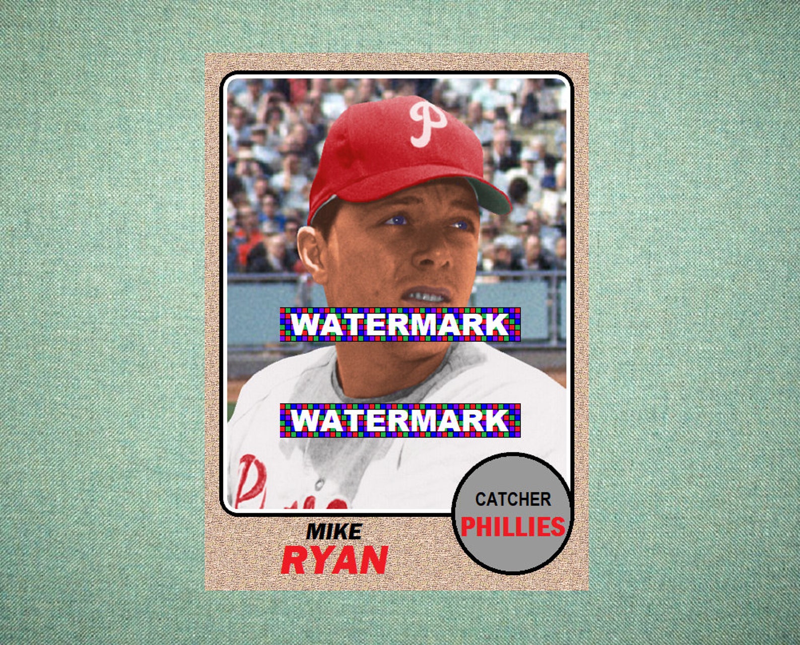 Mike Ryan Philadelphia Phillies Custom Baseball Card 1968 - Etsy
