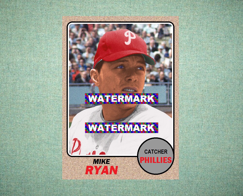 Mike Ryan Philadelphia Phillies Custom Baseball Card 1968 - Etsy