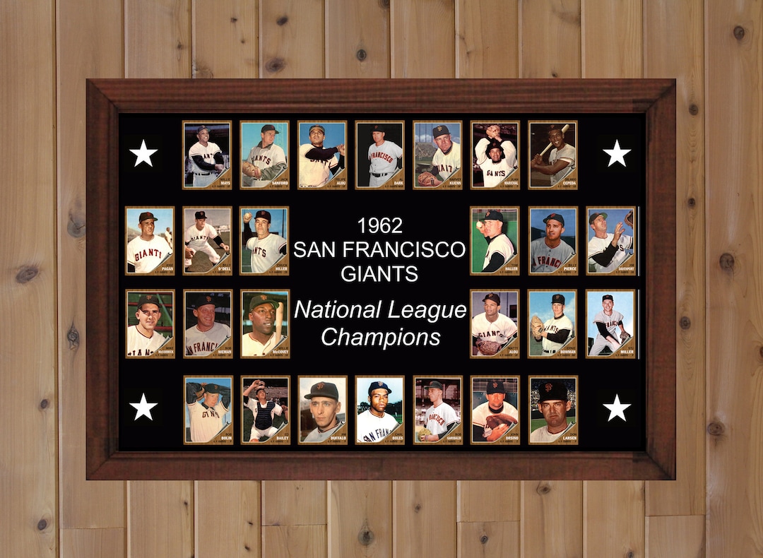 1962 SAN FRANCISCO GIANTS Poster Decor Gift Wall Art 1962 World Series ...
