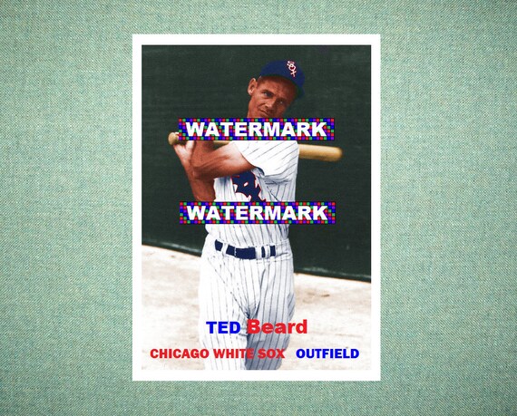 Ted Beard Chicago White Sox Custom Baseball Card 1957 Style | Etsy