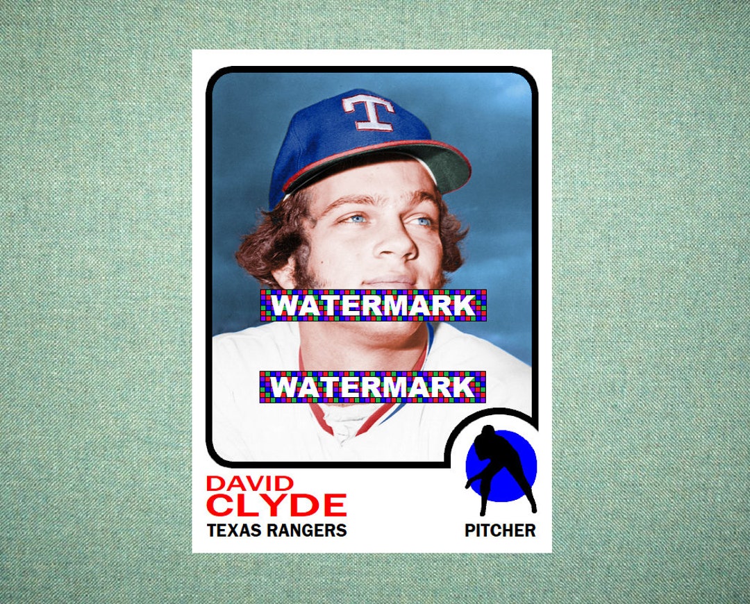 David Clyde Texas Rangers Custom Baseball Card 1973 Style - Etsy