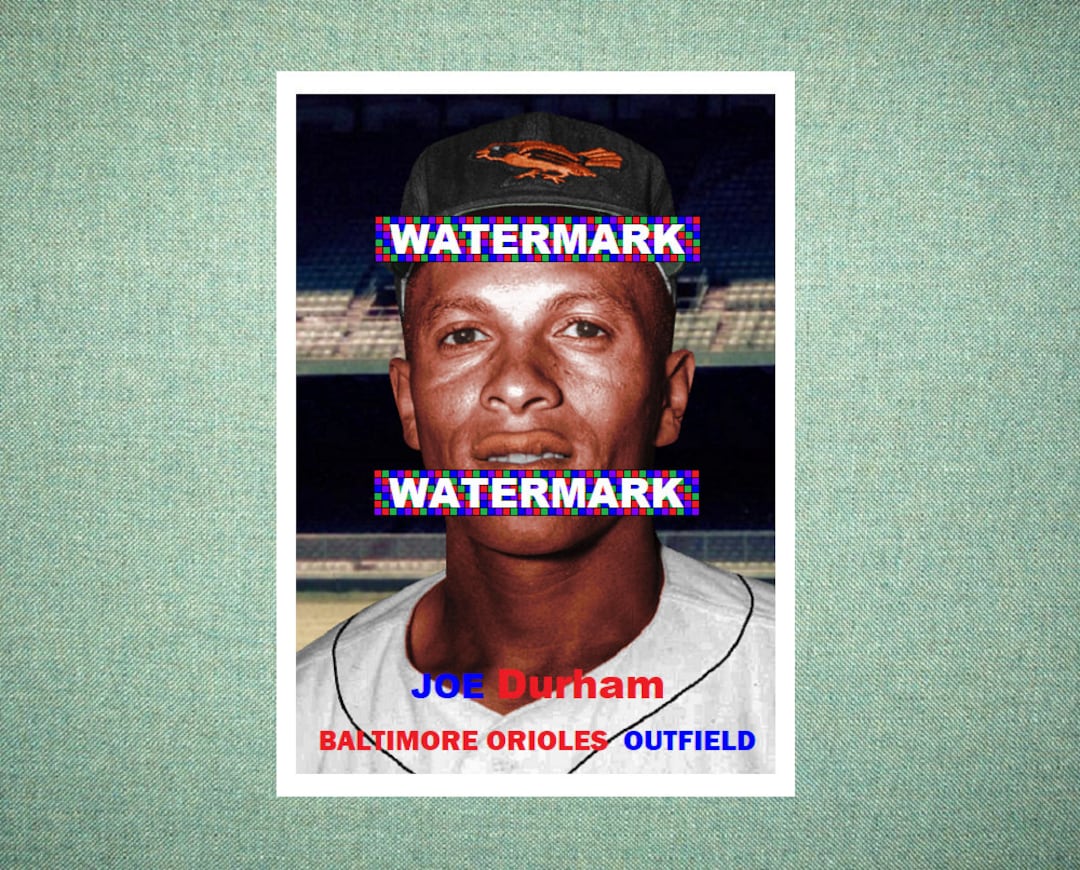 Joe Durham Baltimore Orioles Custom Baseball Card 1957 Style - Etsy