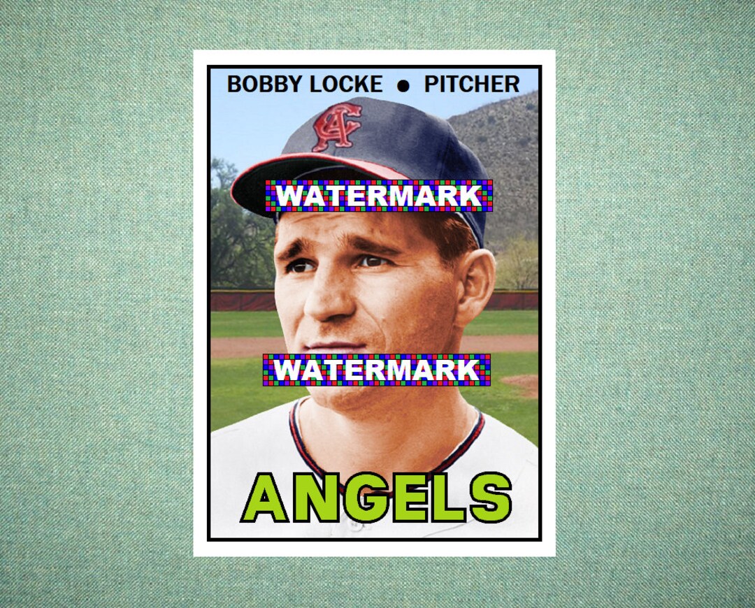 Bobby Locke California Angels Custom Baseball Card 1967 Style - Etsy