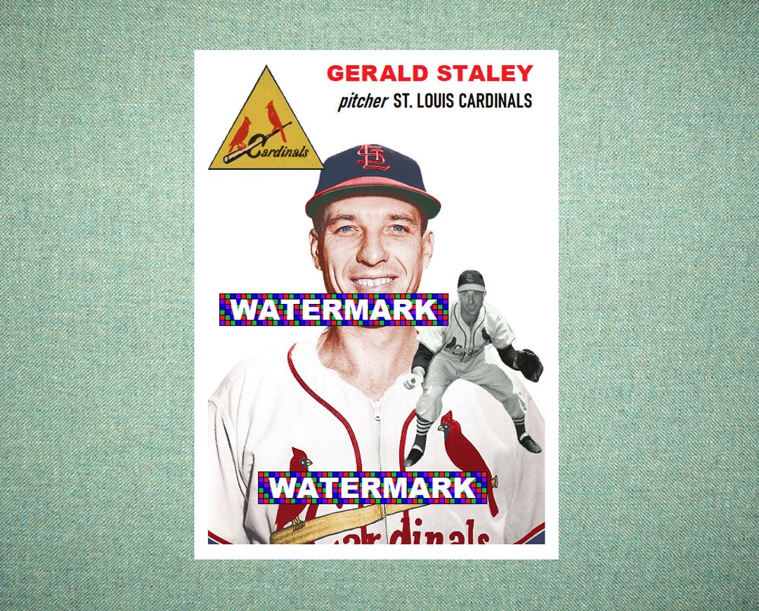 Gerald Staley St Louis Cardinals Custom Baseball Card 1954 Style card ...