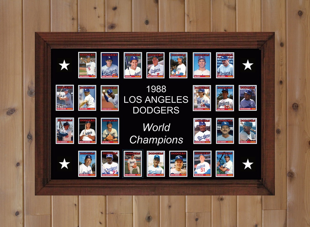 1988 LOS ANGELES DODGERS Poster Decor Gift Wall Art 1988 World Series ...