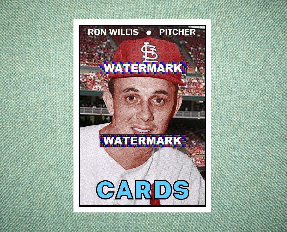 Ron Willis St Louis Cardinals Custom Baseball Card 1967 Style - Etsy