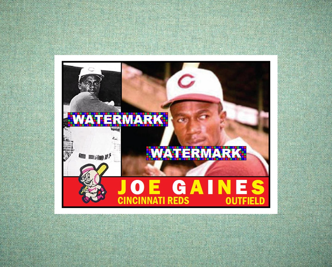Joe Gaines Cincinnati Reds Custom Baseball Card 1960 Style - Etsy