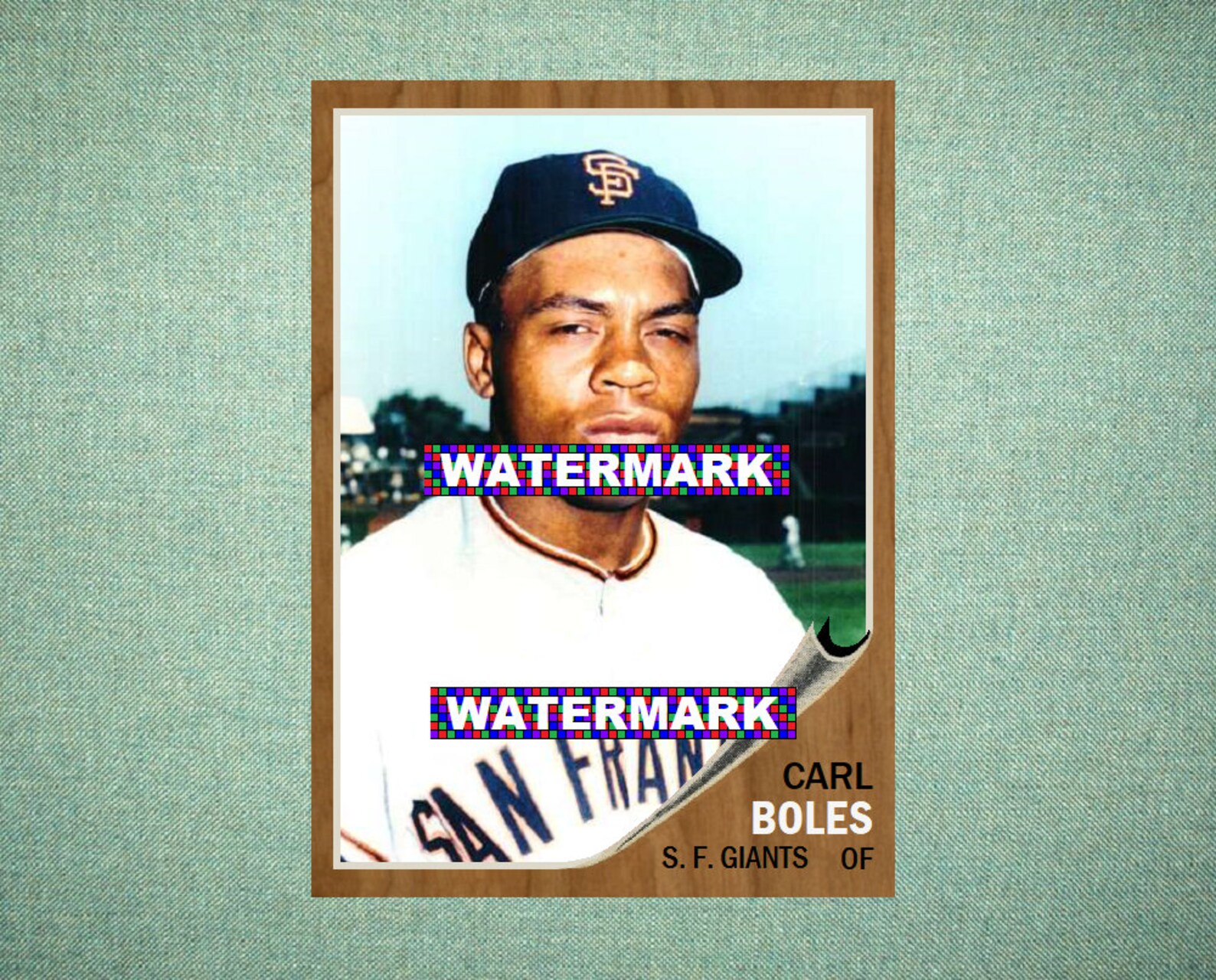 Carl Boles San Francisco Giants Custom Baseball Card 1962 - Etsy