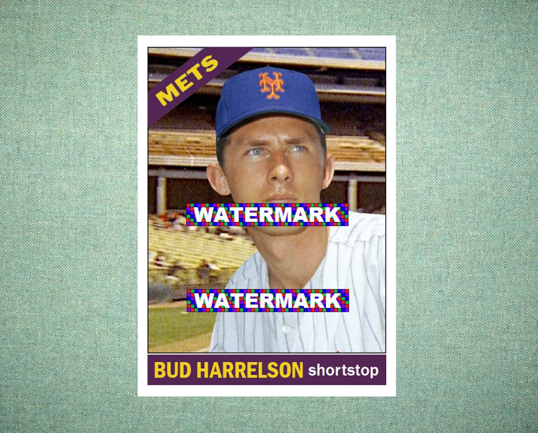 Bud Harrelson New York Mets Custom Baseball Card 1966 Style card That ...