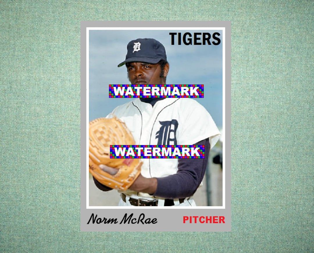 Norm Mcrae Detroit Tigers Custom Baseball Card 1970 Style - Etsy