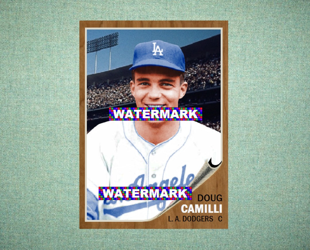 Doug Camilli Los Angeles Dodgers ORIGINAL card That - Etsy
