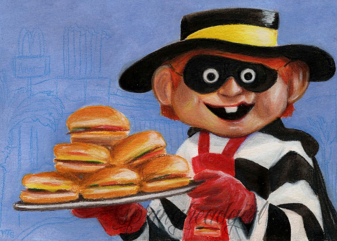 Hamburglar Art Print - Etsy