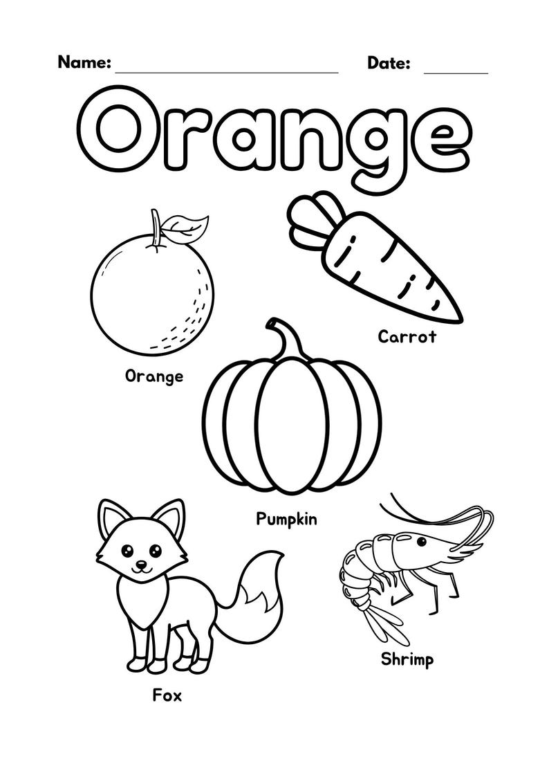 Educational Coloring Pages for Toddlers & Kids | 9 Printable Worksheets ...