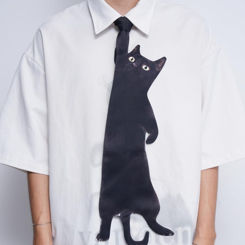 Cat Shaped Tie - Etsy