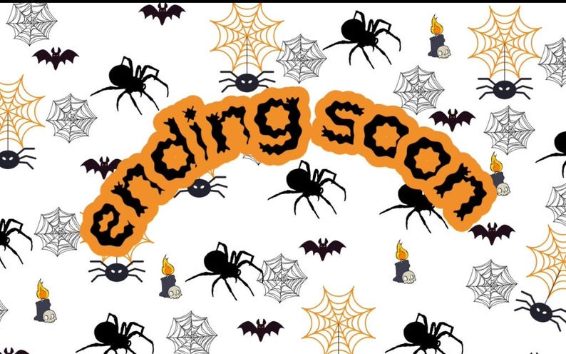 Halloween Spider Stream Overlay Pack - Etsy