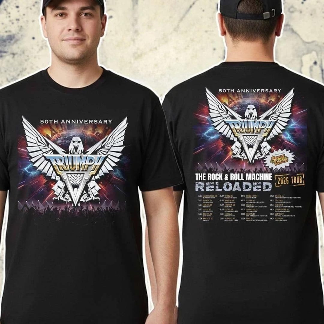 Triumph Band 50th Anniversary 2026 Tour T-shirt - Etsy