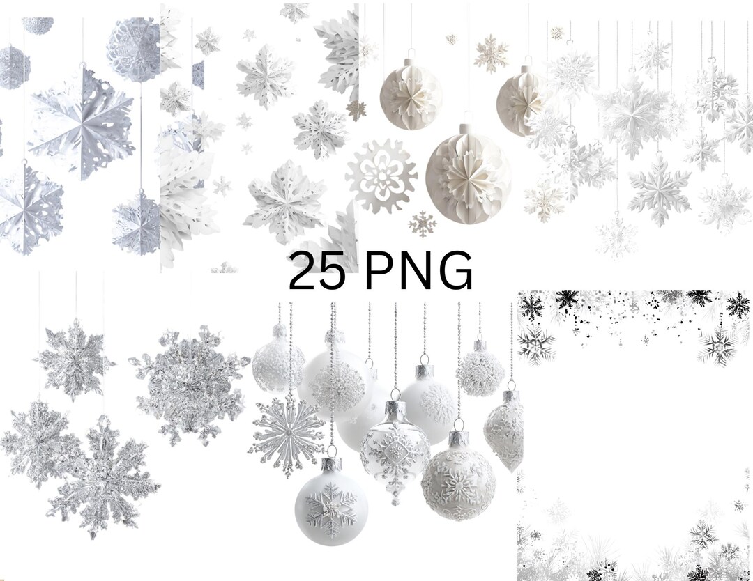 Snowflake Clipart PNG | Winter Snowflakes | Frosty Decoration Elements ...
