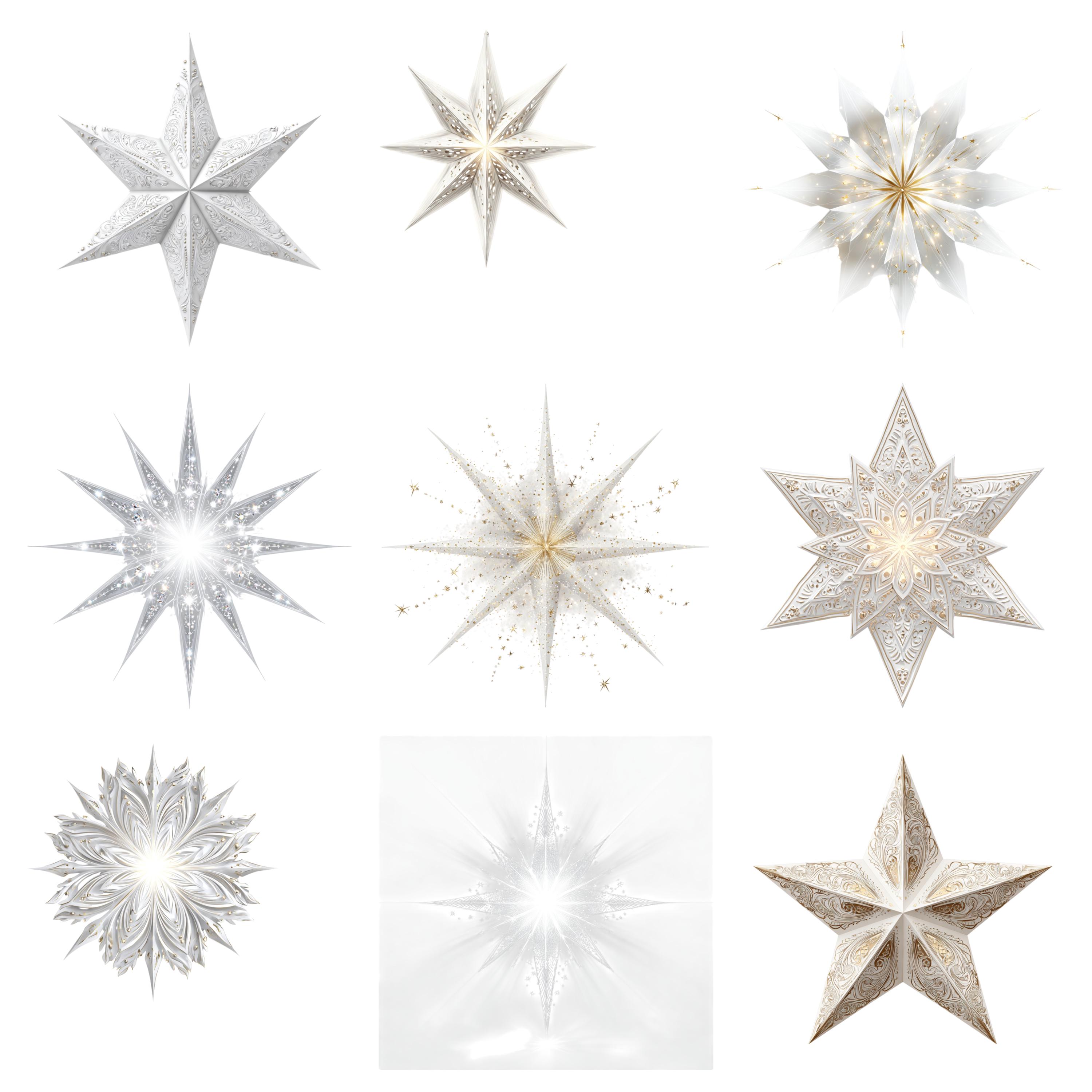 Christmas Star Clipart Bundle | Holiday & Festive Decorations ...