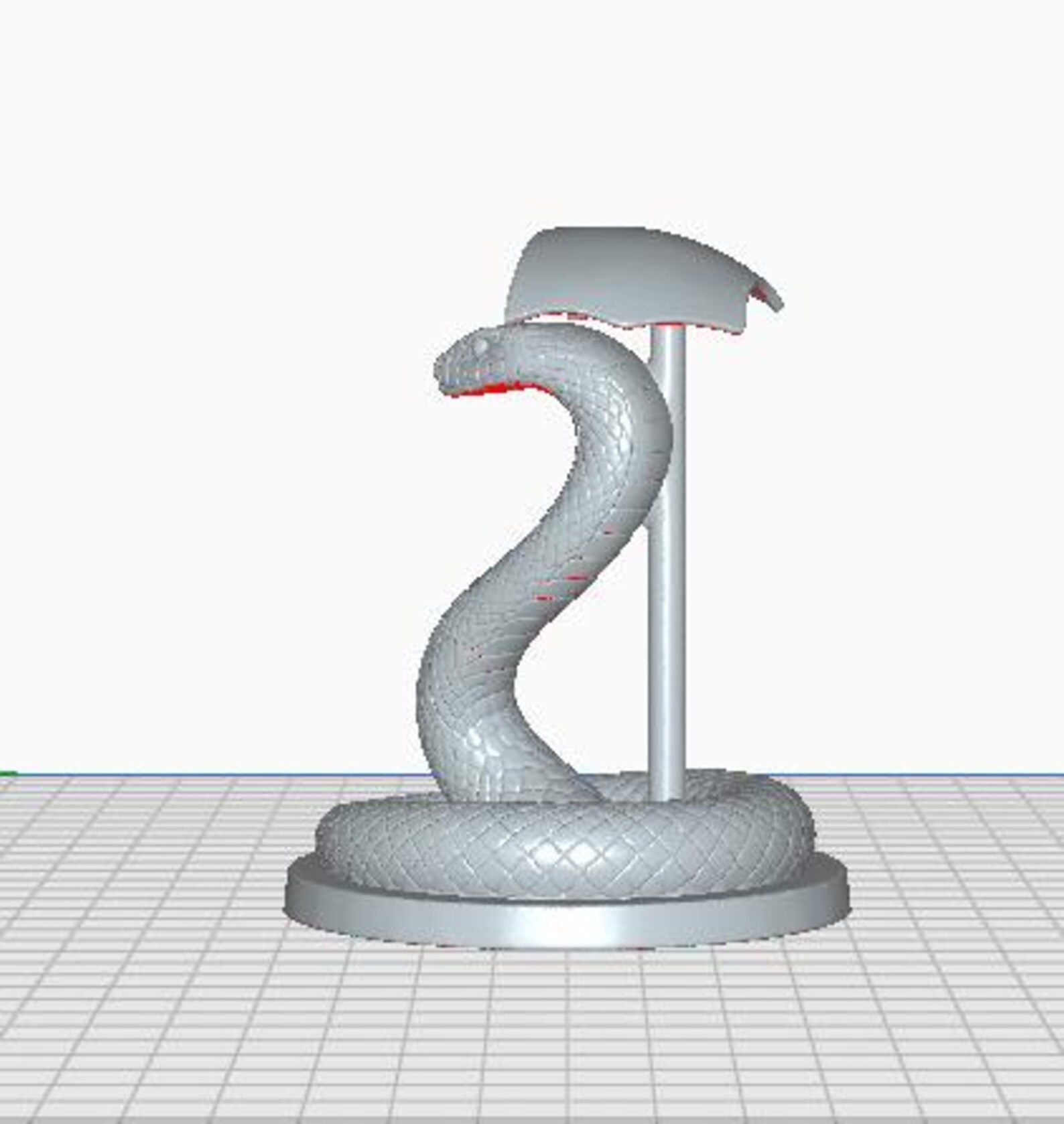 3D Printable Headset Holder | Snake Headphone Stand STL | Digital ...