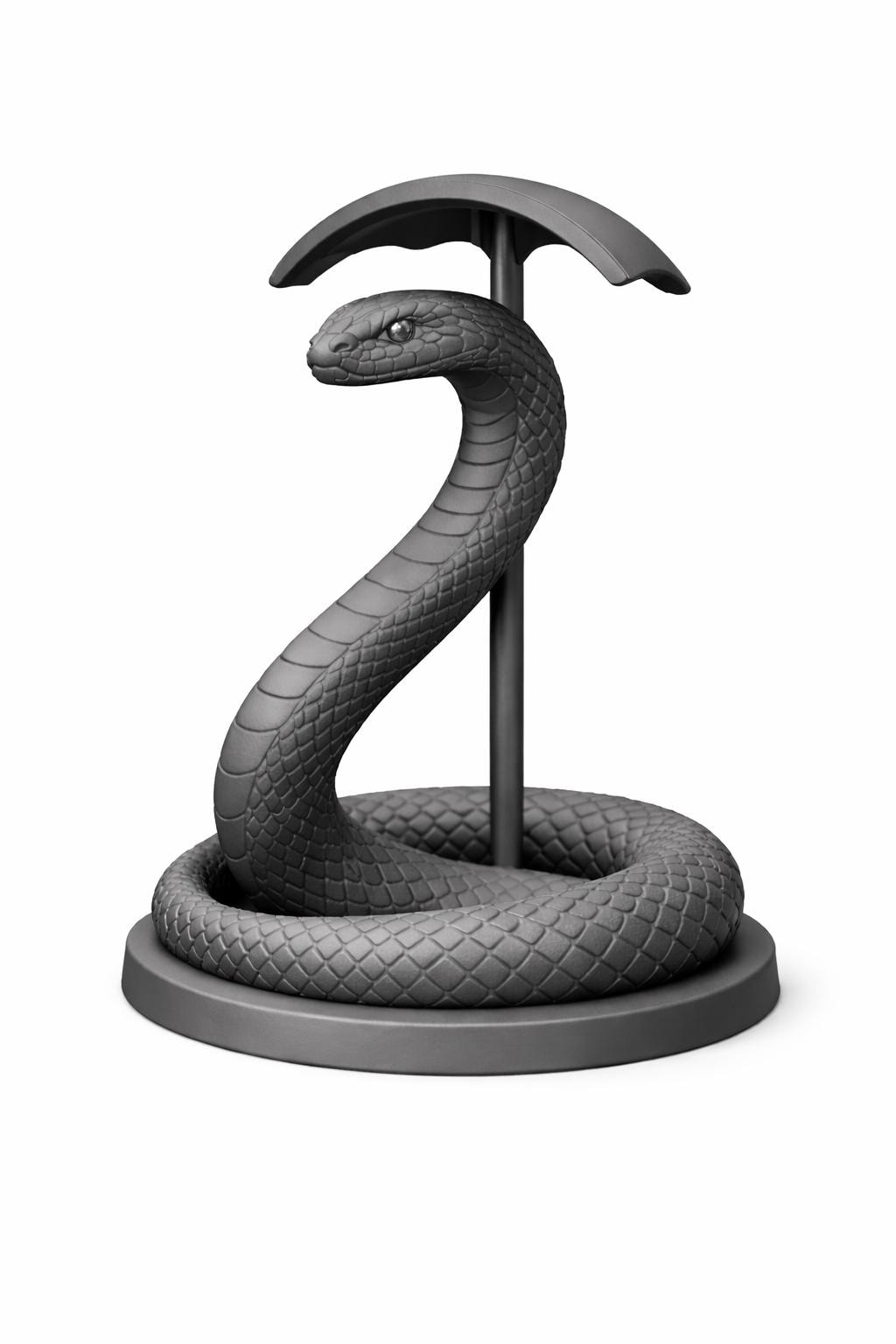 3D Printable Headset Holder | Snake Headphone Stand STL | Digital ...